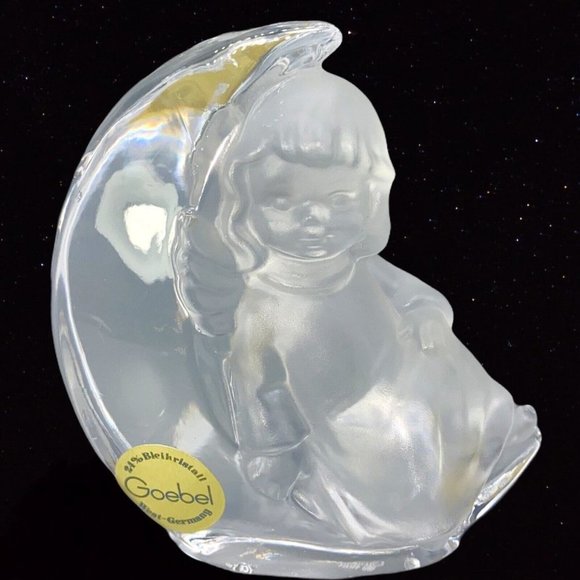 Goebel | Accents | Vintage Goebel 24 P Bleihristall Frosted Girl On ...